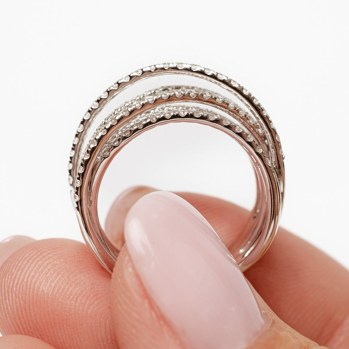 5 diamond rows ring – Ameloti